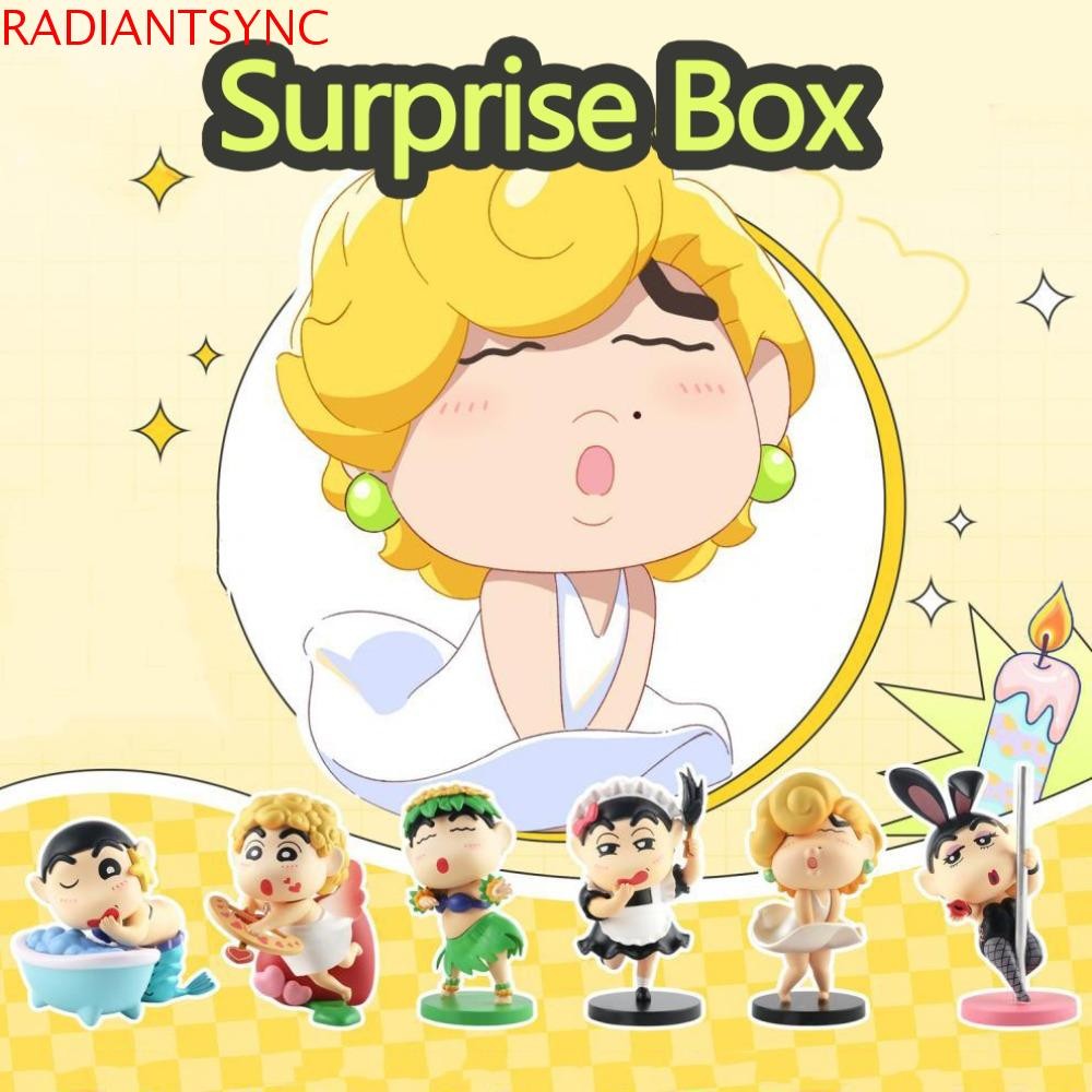 Radiantsync Crayon Shin-chan รุ่น, ตุ๊กตาสนุก PVC รูปปั้นเครยอนชินจังรูปของเล่น, ตลก Aphrodite ...