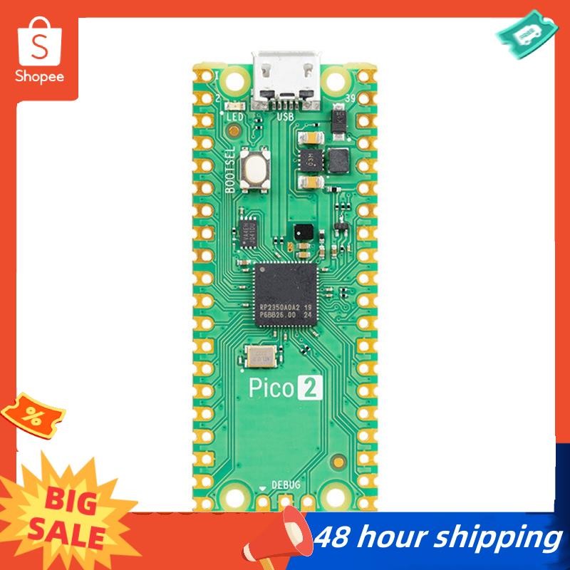 พร้อมสต็อกสําหรับ Raspberry Pi Pico 2 RP2350 Microcontroller Board 520KB 150MHz, Arm Cortex-M33 ...
