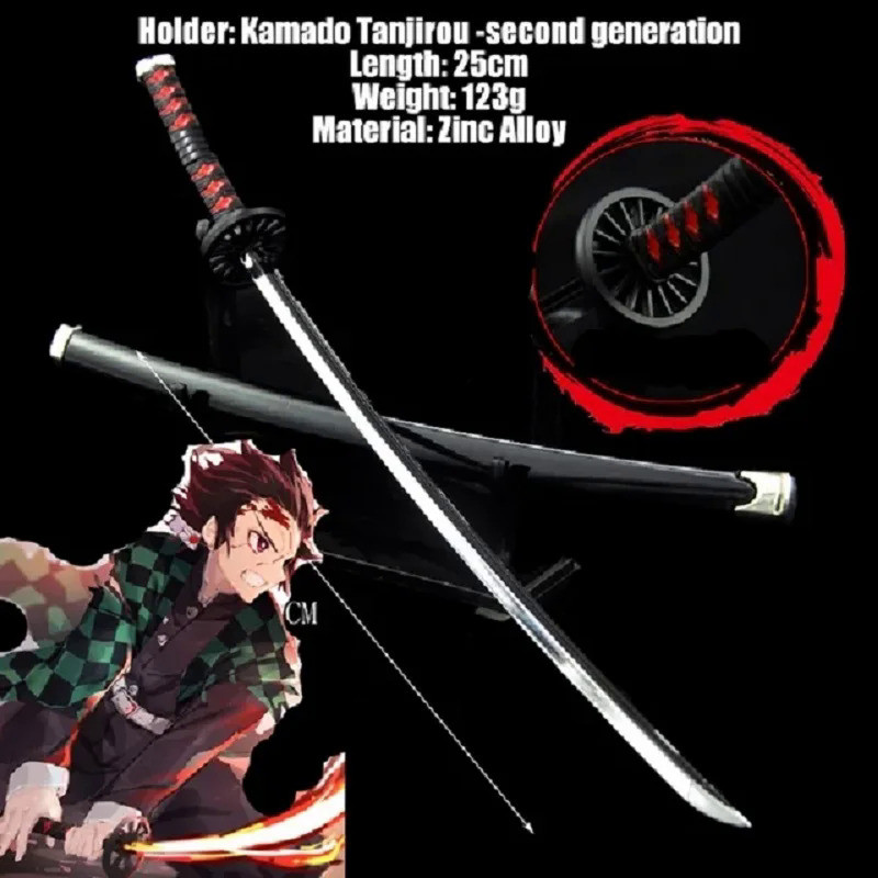 Demon Slayer Sword Real Katana Swords Demon Slayer Cosplay Metal Props ...