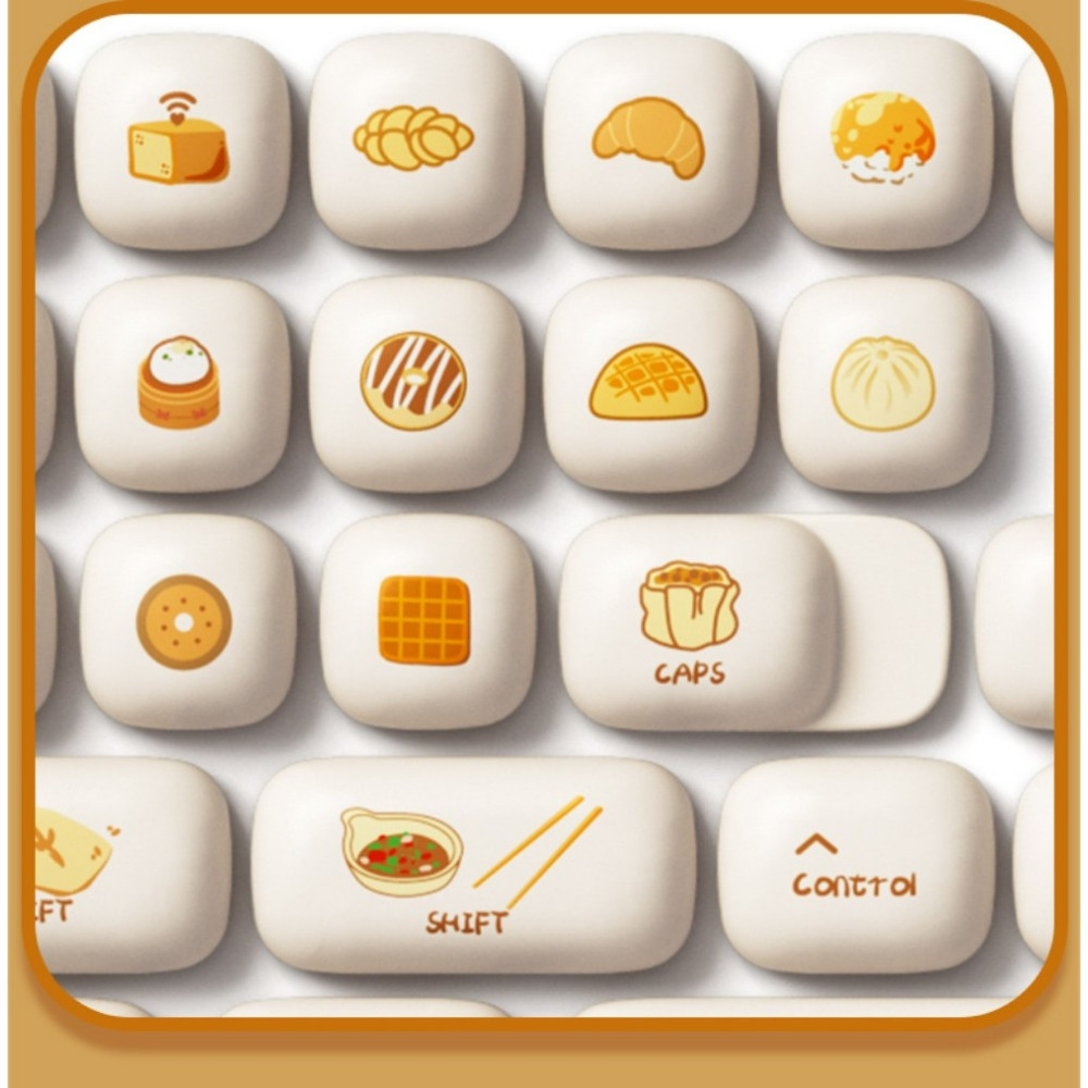 ซาลาเปานึ่ง Keycap MOG Profile 130 + คีย์ PBT Dye Sublimation 7u ...