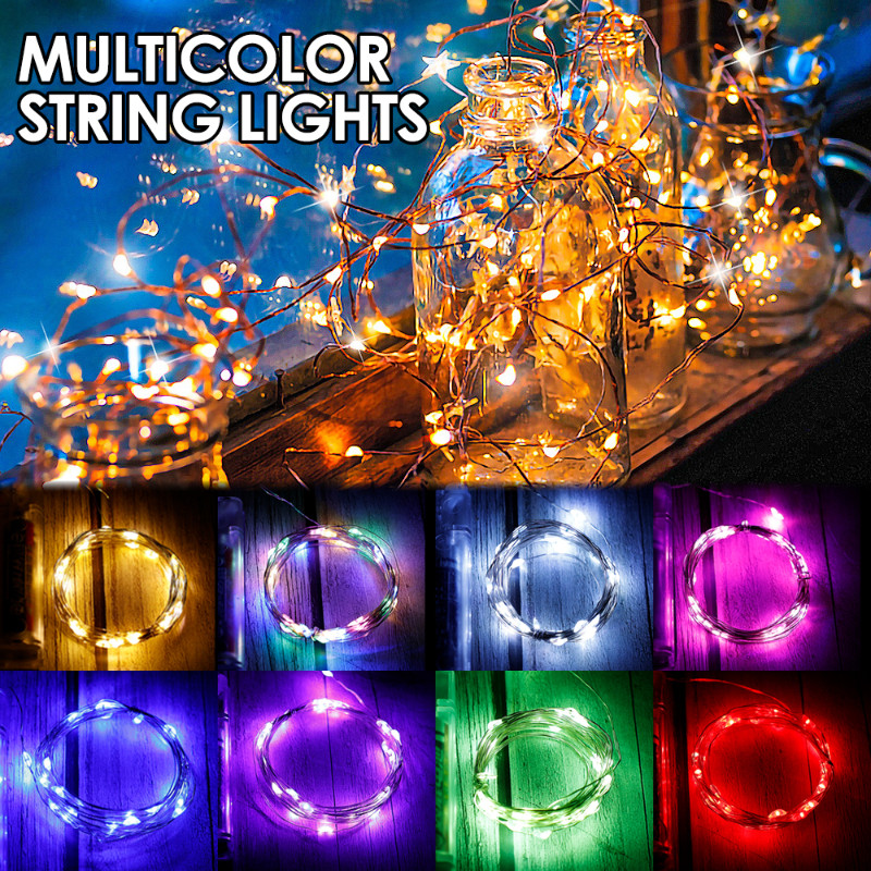 3m สีสัน LED Light Strings Christmas Party ของขวัญกล่องตกแต่ง/แบตเตอรี่ ...