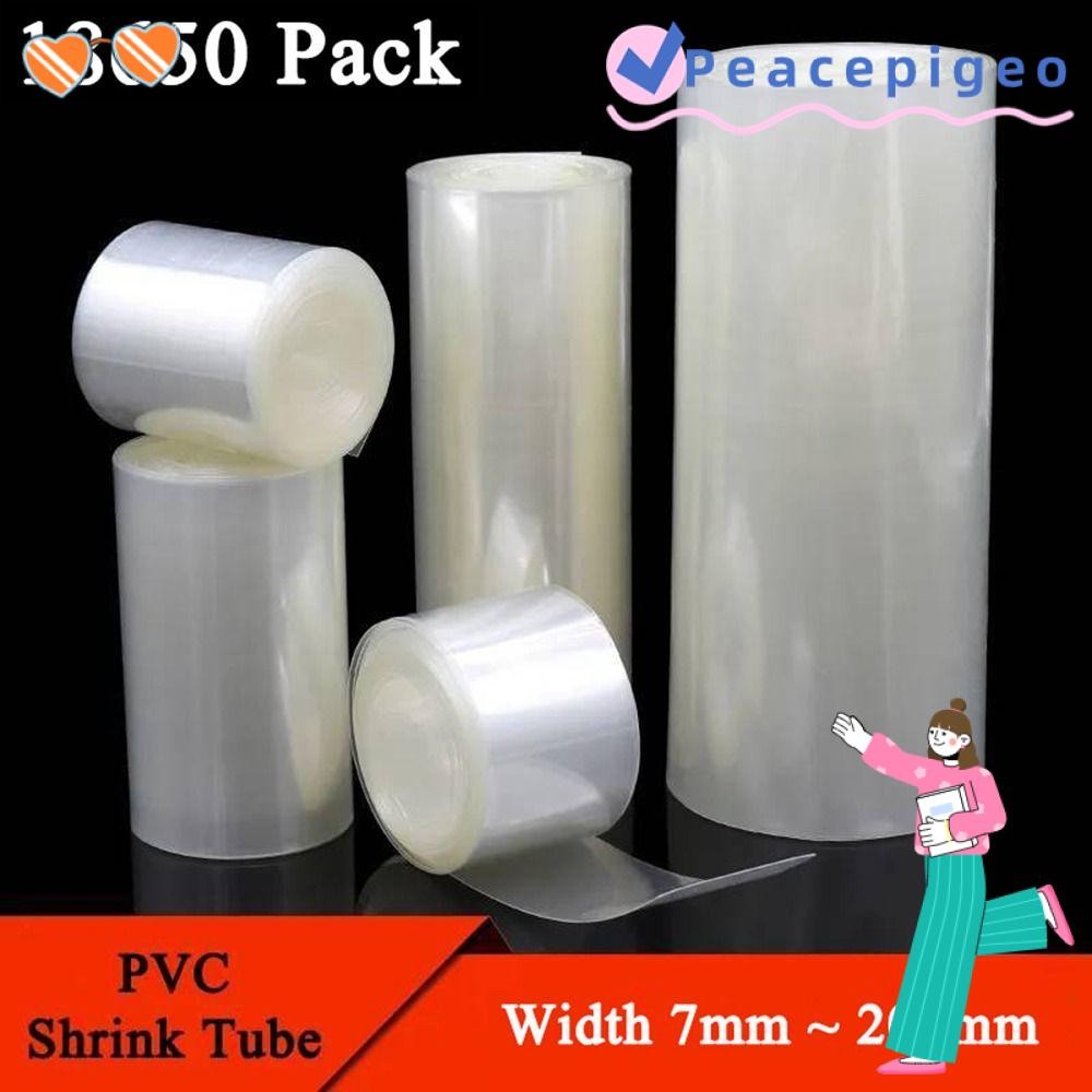 PEACEPIGEO ห่อฟิล์มฉนวนแบตเตอรี่ 1 เมตร, 30 มม.-200 มม.กว้าง 18650 แบตเตอรี่ Lipo ท่อหดความร้อน ...