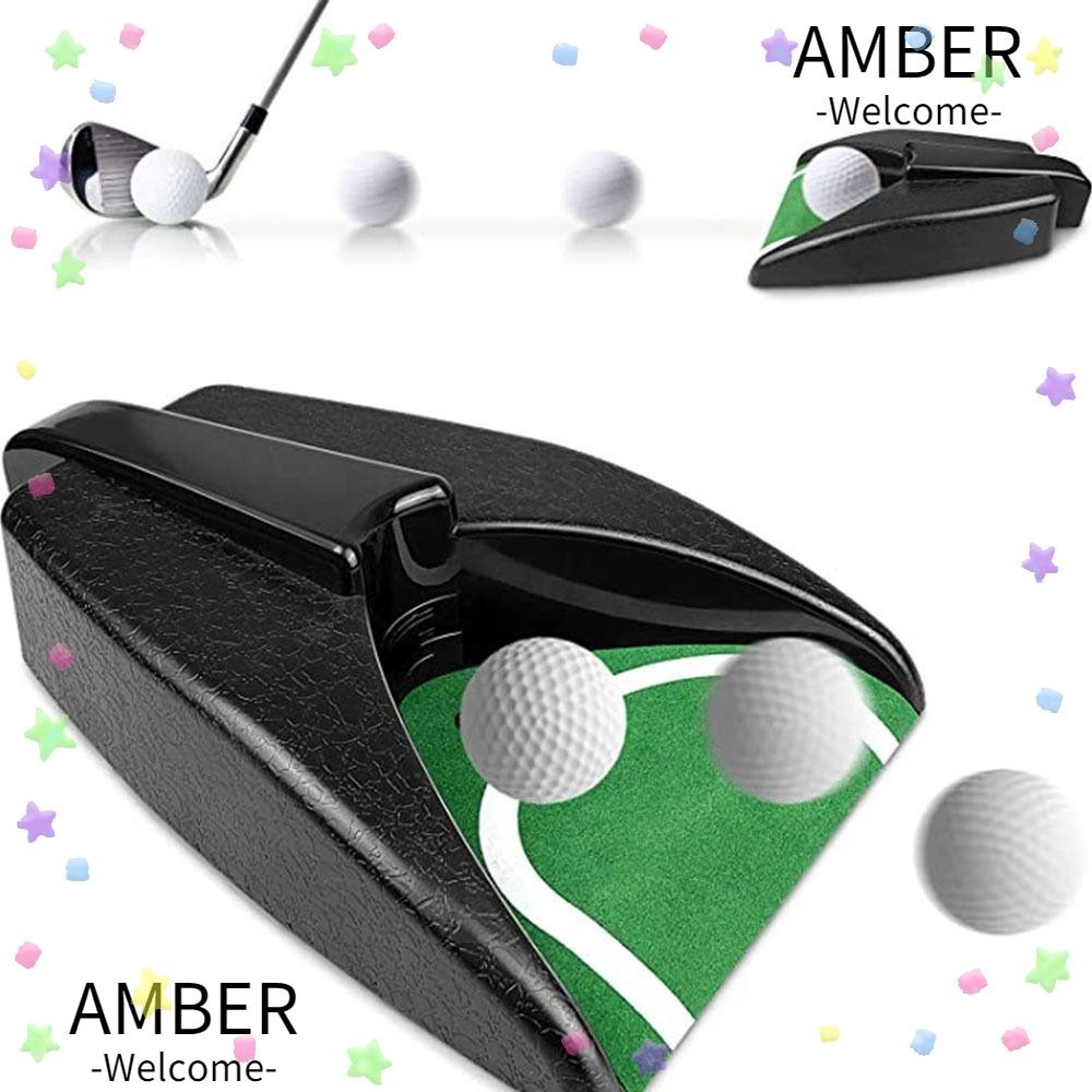 AMBER Golf ถ้วยใส่อัตโนมัติ ใช้ในร่ม พกพาได้ ฝึกซ้อมกอล์ฟด้วยพลังงาน ...