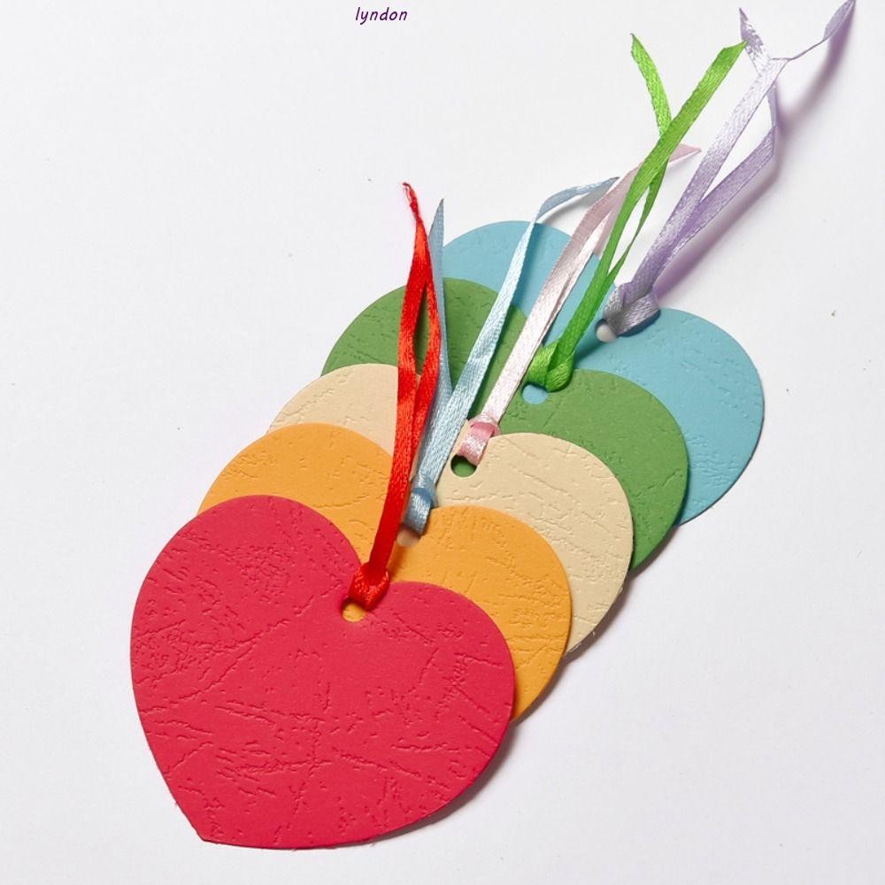 LYNDON 50 ชิ้น Wishing Card, Mini Hang ข้อความการ์ด, DIY สีทึบวันหยุด ...