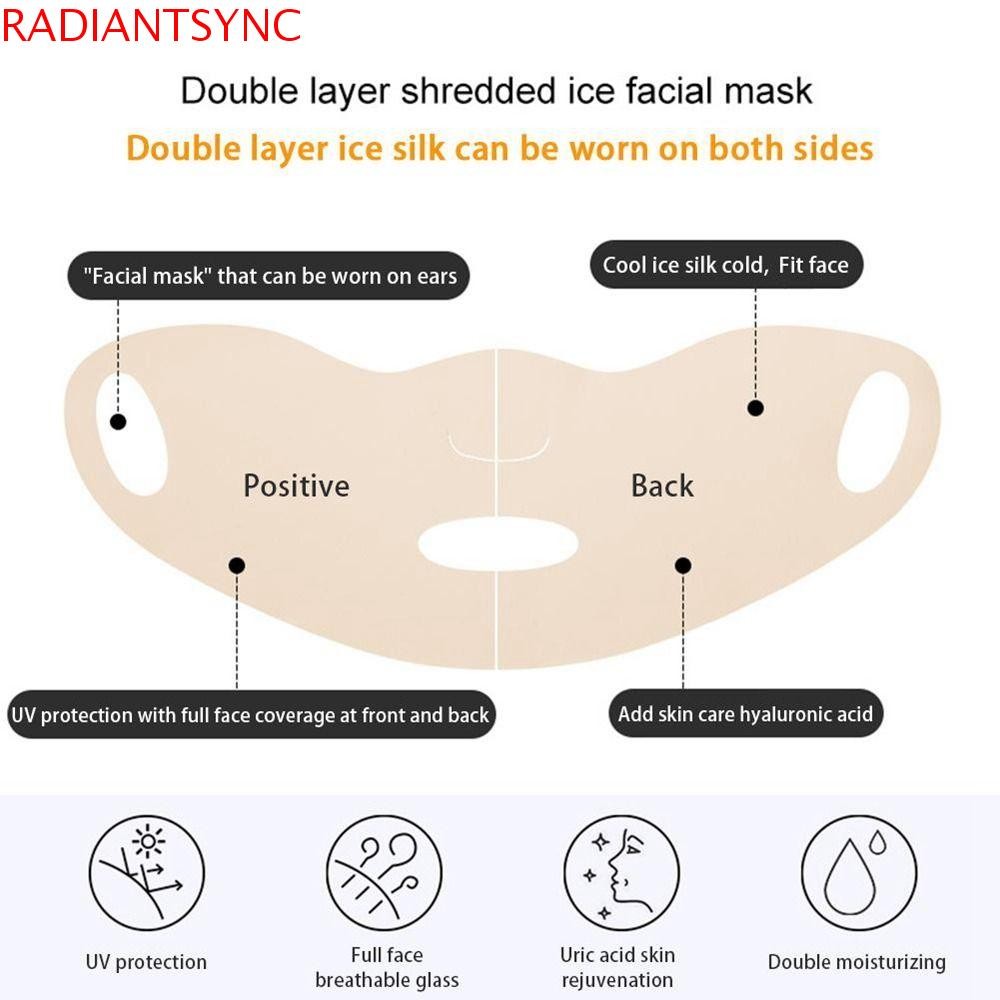 RADIANTSYNC หน้ากากตกปลาและผ้าพันคอ ดีไซน์แฟชั่น ป้องกันแสงแดด UV และลม สำหรับการทำกิจกรรม ...