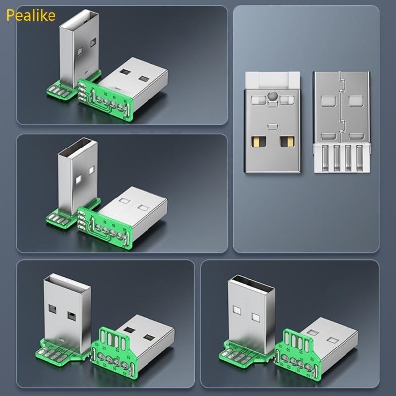 Pealike USB 2 0 PCB Mount Connector Assortment USB 4Pin Type C 5Pin PCB ...