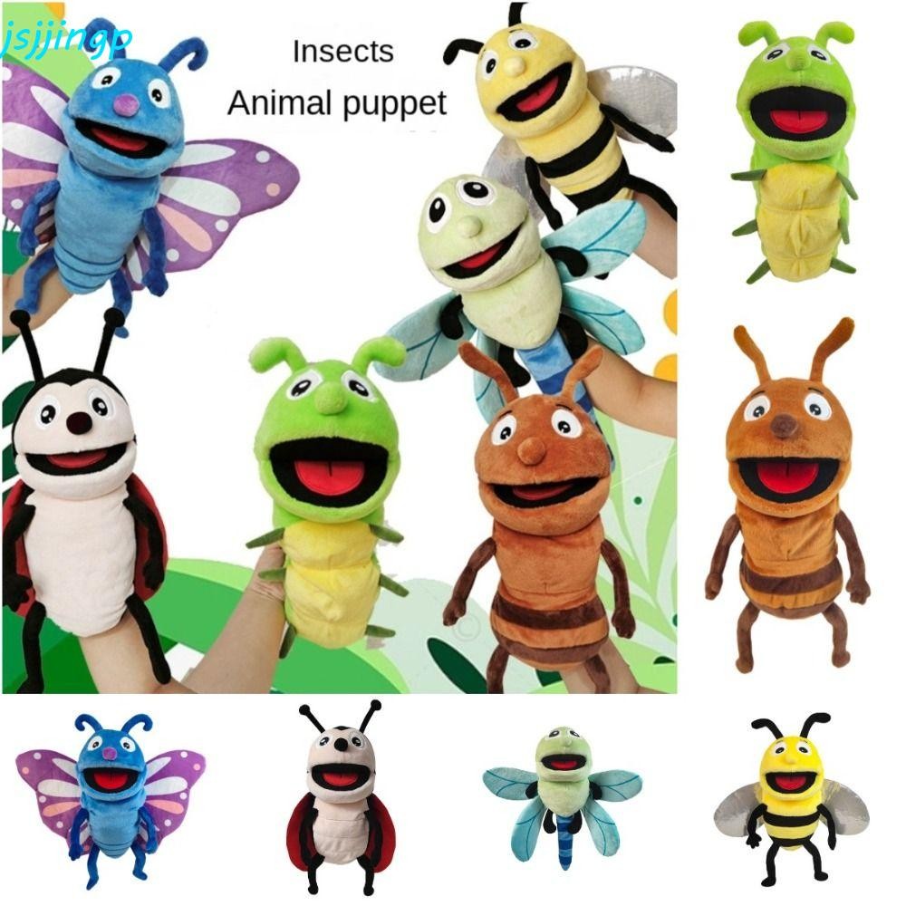 JSJJINGP สัตว์แมลงหุ่นมือ, ตุ๊กตา Bees Ladybugs ตุ๊กตา Dragonflies ตุ๊กตาหุ่นมือ, สัตว์หุ่นมือ ...