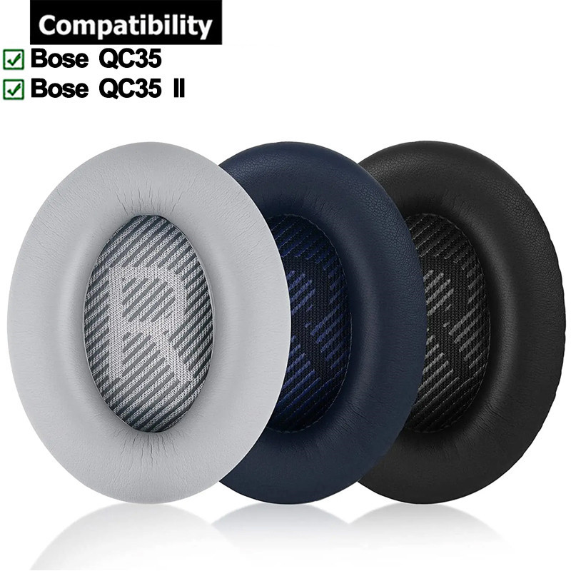 1 คู่แผ่นรองหูฟังสําหรับ Bose QC35 / QC35 II หูฟังแผ่นรองหูฟังฟองน้ํา ...