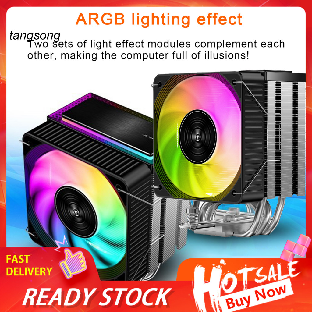 Tang_ ขนาดใหญ่ Air Flow Cpu พัดลมระบายความร้อน Rgb Cpu พัดลมระบายความ ...
