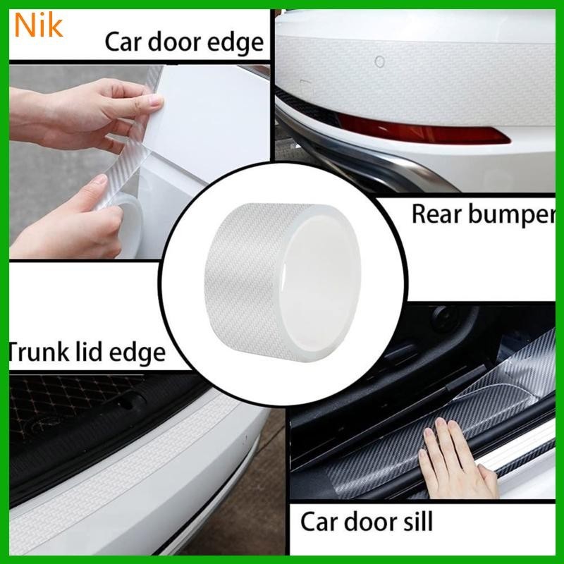 Nik อัพเกรดคาร์บอนใส Texture รถไวนิลห่อ Scratch Resistance Auto Decal ...