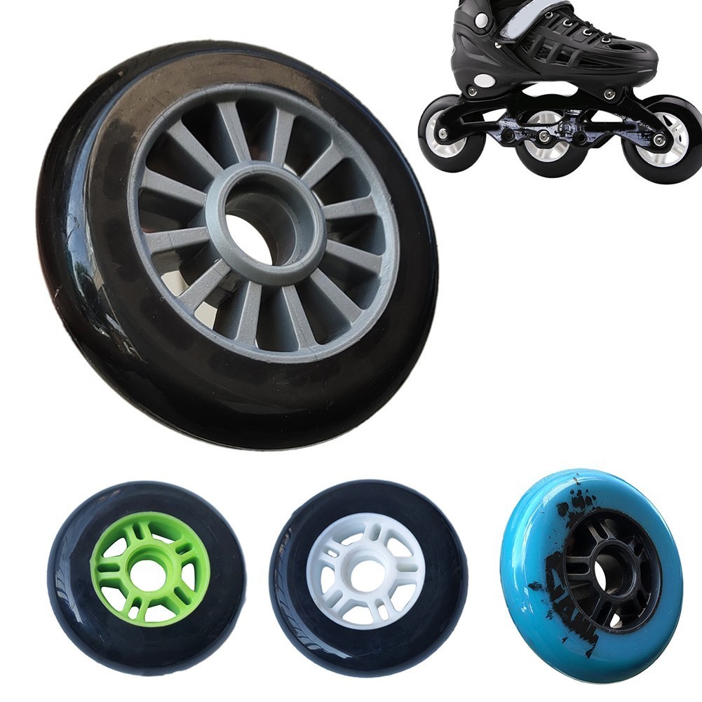 Inline Skate Wheel With Bearings Plastic Polyurethane Bearing Inner ...