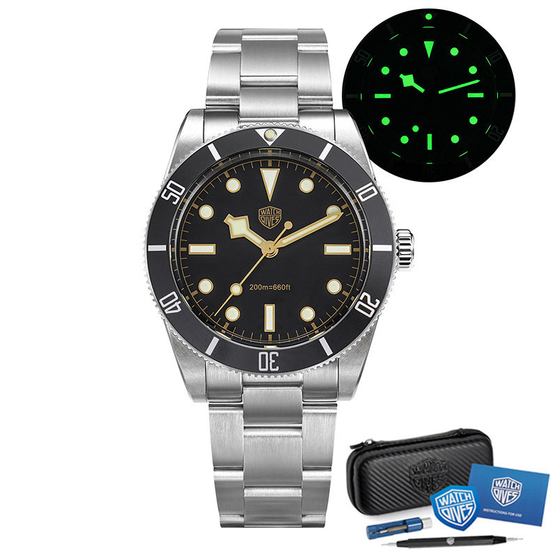 ☑Watchdives WD7922 BB54 Vintage นาฬิกาผู้ชาย VH31 Movement Sapphire ...