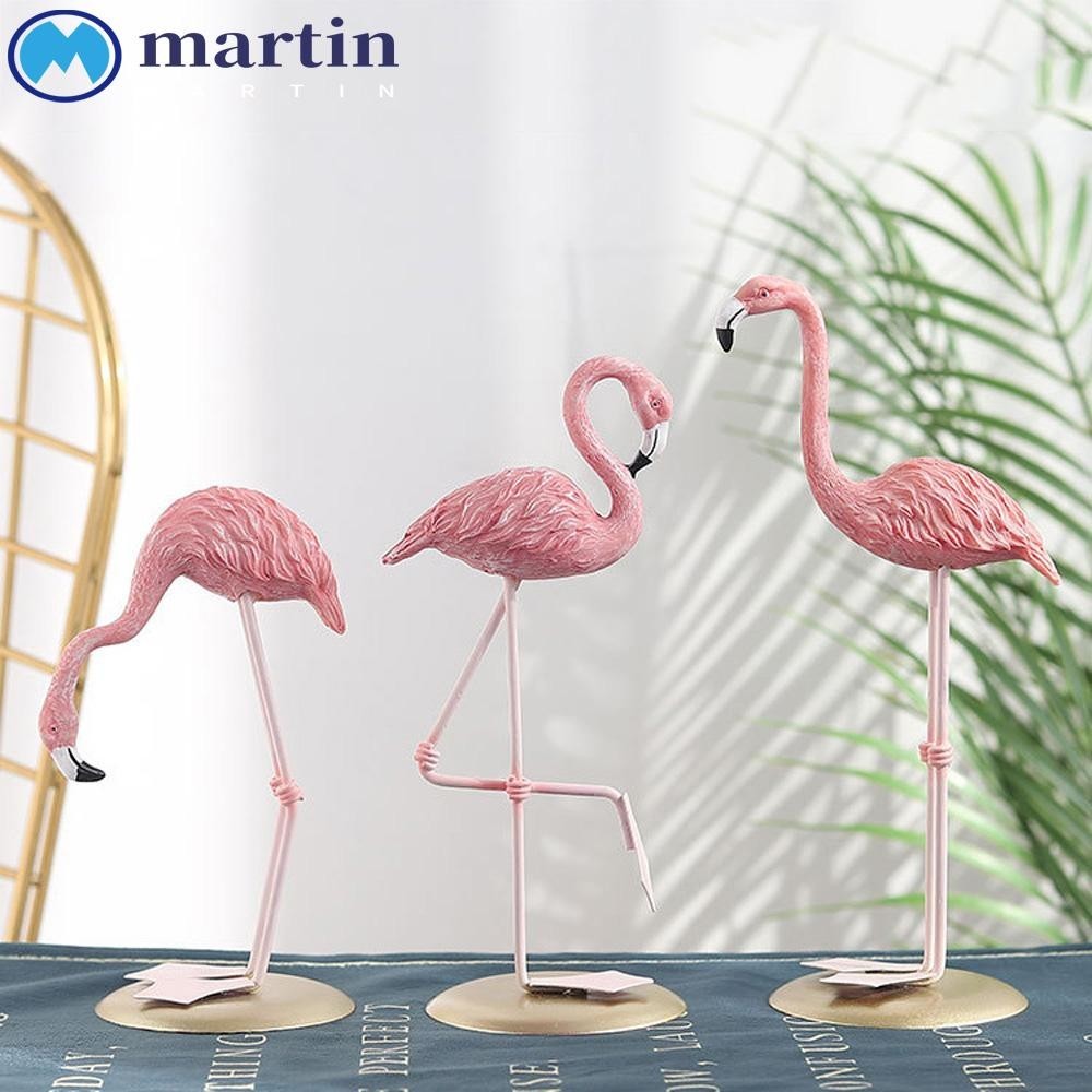 Martin Flamingo ตุ๊กตาเรซิ่นสไตล์นอร์ดิกปาร์ตี้ Miniature Craft Office ...