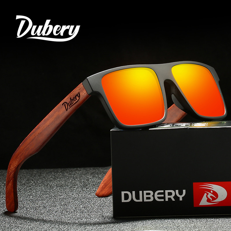Dubery แว่นกันแดดแฟชั่นกลางแจ้งโพลาไรซ์ไม้ | Shopee Thailand