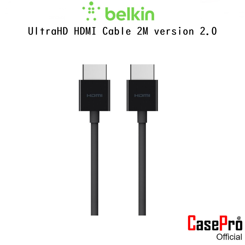 Belkin Ultra HD HDMI Cable 2เมตร Version 2.0 (HDTV, 4K 60Hz 4096x2160 ...