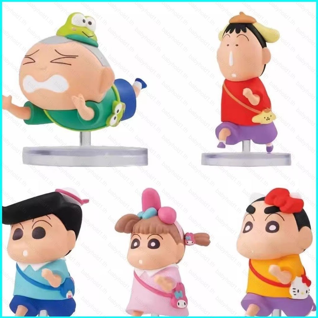 Rt 5pcs Crayon Shin-chan Action Figure Kazama Toru Boochan Sato Masao ...