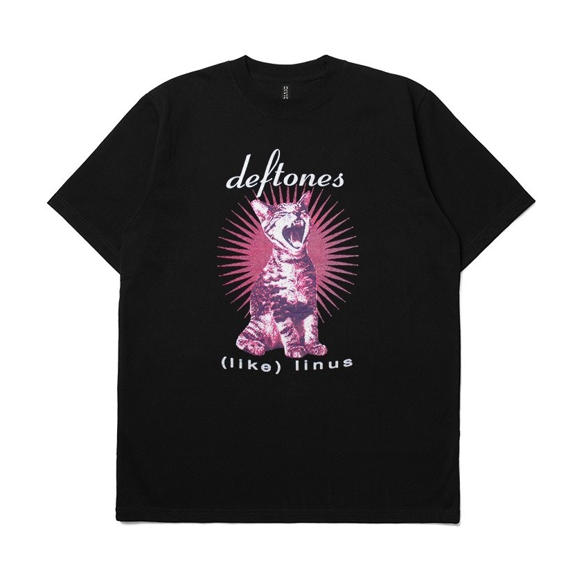 เสื้อยืด Band Deftones Cat Linus Kaos Cotton Combed 24s | Shopee Thailand