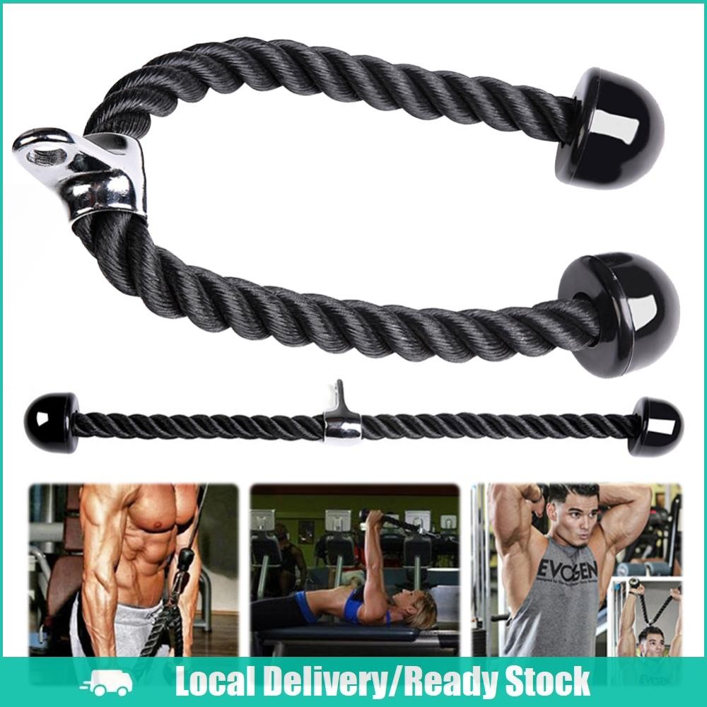 [จัดส่งในพื้นที่] Tricep Pull Down Rope Heavy Duty Nylon Push Pull Down ...