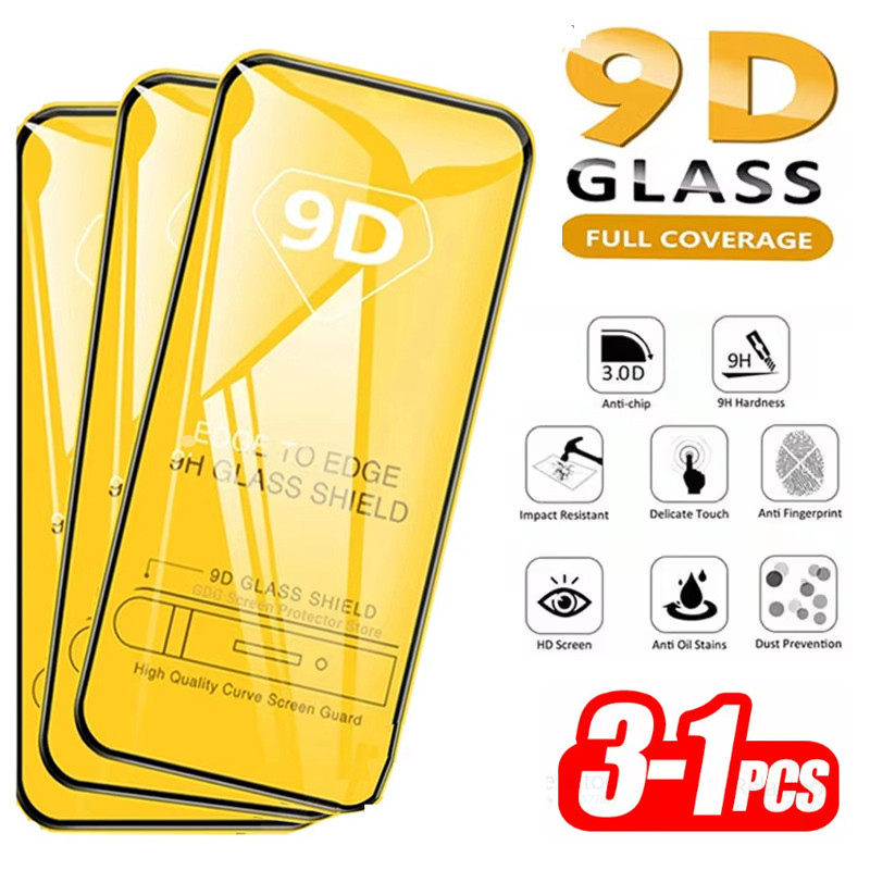 9d ฟิล์มกระจกนิรภัย For Oppo A5 A9 A18 A17 A16 A15 A15s A11k A55 A53