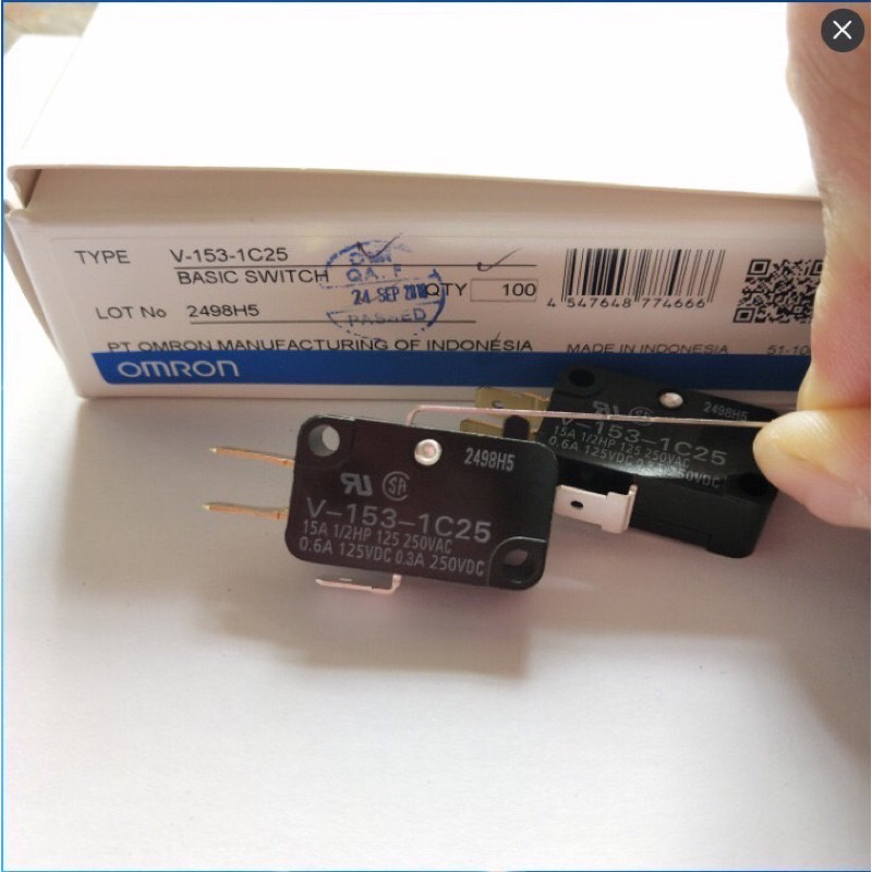 ไมโครสวิตช์Omron V-153-1C25 ไมโครสวิตช์ ( ราคาต่อตัว ) | Shopee Thailand