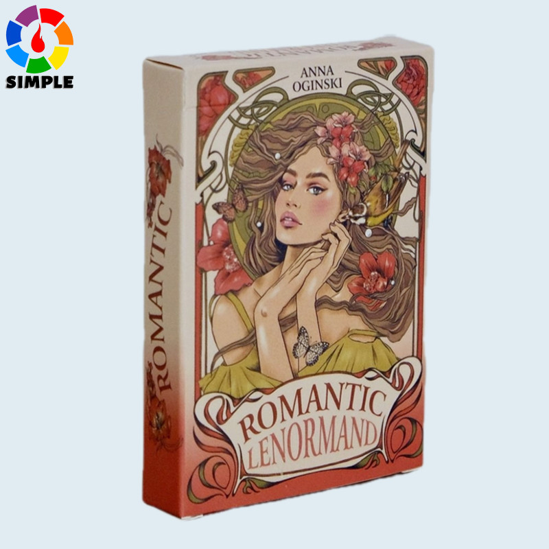 10.5*7.5cm Romantic Lenormand Oracle Floral Motifs of The Art Nouveau Style 37 Pcs Cards (with 1 ...