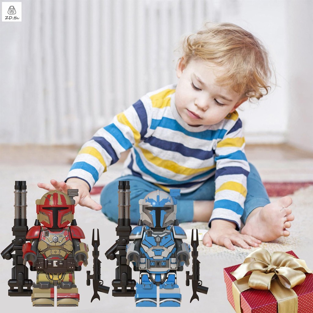 Kids Mandalorian Block Figure Toys Imperial Security Robot Mini ...
