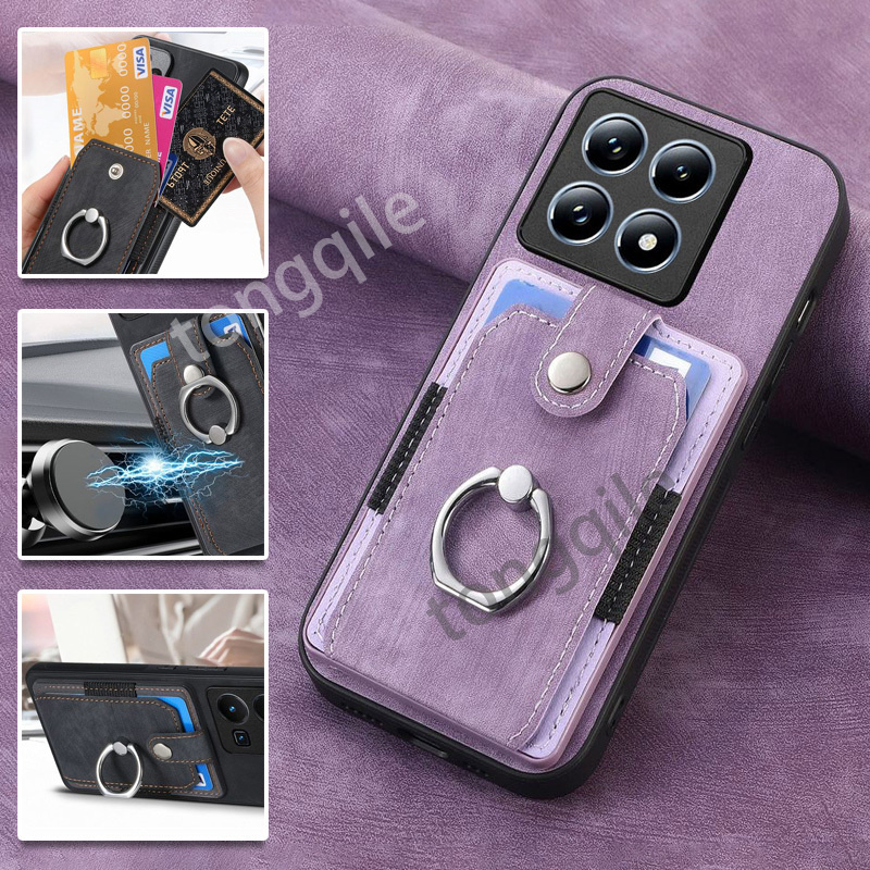 สําหรับ Xiaomi Mi 14T Pro Mi14T Xiaomi14T 14TPro 5G 2024 หรูหราหนังฝา ...