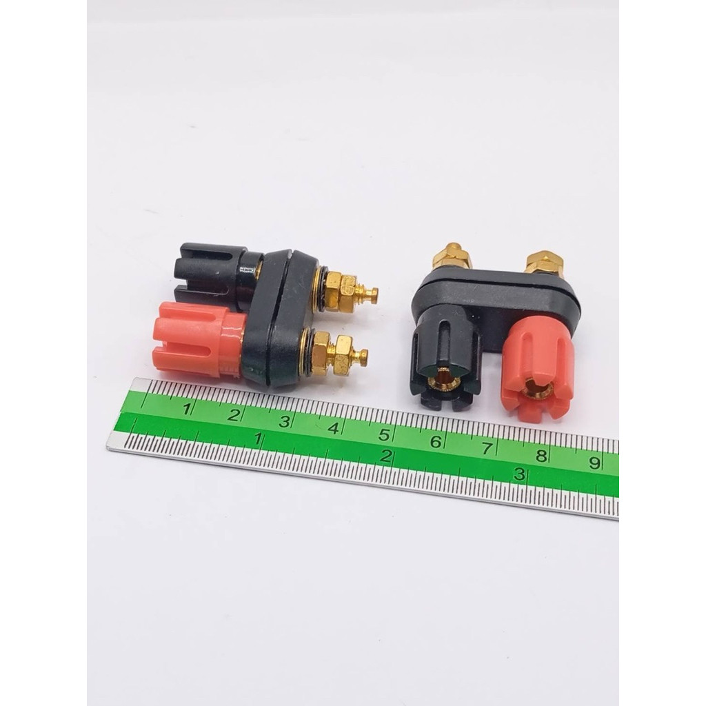 ลําโพง Banana Plug Terminal Connector Banana Socket Dual Female Banana ...