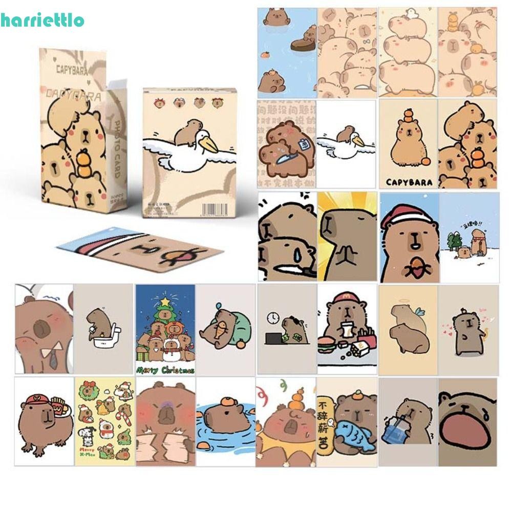 HARRIETTLO 50 ชิ้น/กล่องอะนิเมะ SpongeBob LOMO การ์ด, กระดาษอะนิเมะ ...