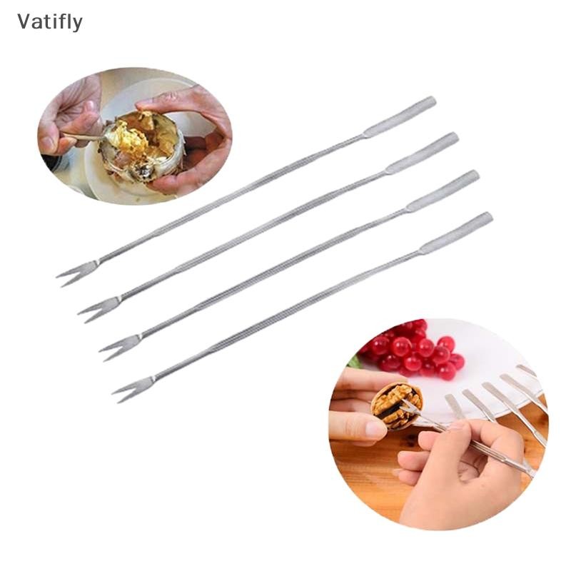 ใหม่ 4 ชิ้นสแตนเลสกุ้งก้ามกรามปูเข็มวอลนัทเข็มส้อมผลไม้เครื่องมืออาหาร ...