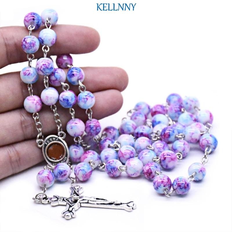 Kelln สร้อยคอลูกปearl และลูกปัดสีสันสดใส เครื่องประดับเสน่ห์ปัจจุบัน ...