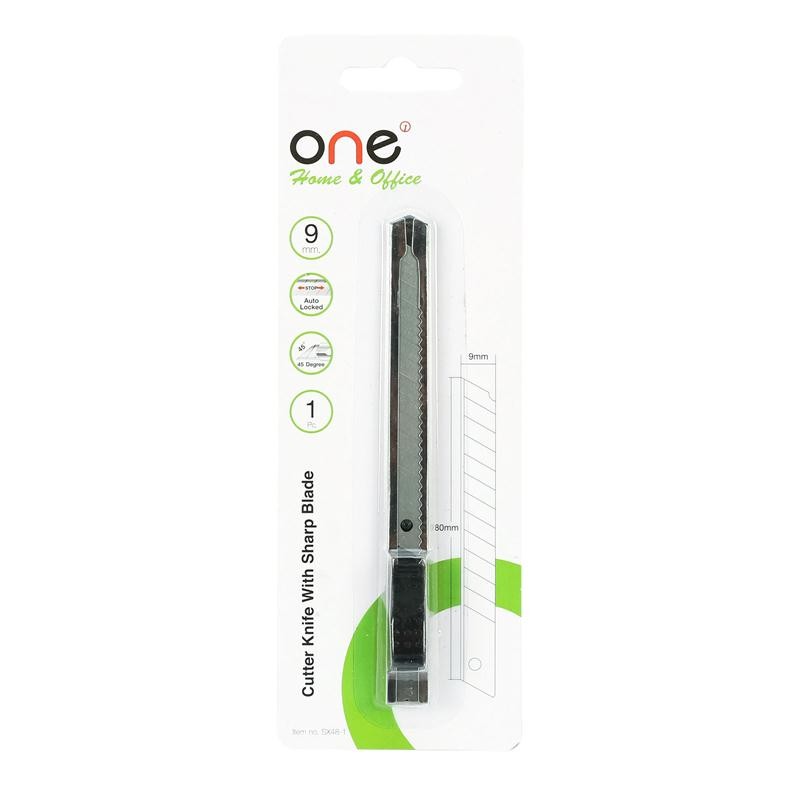มีดคัตเตอร์ ONE SX48-1 สีเงิน ขนาด 9 มม. | Shopee Thailand