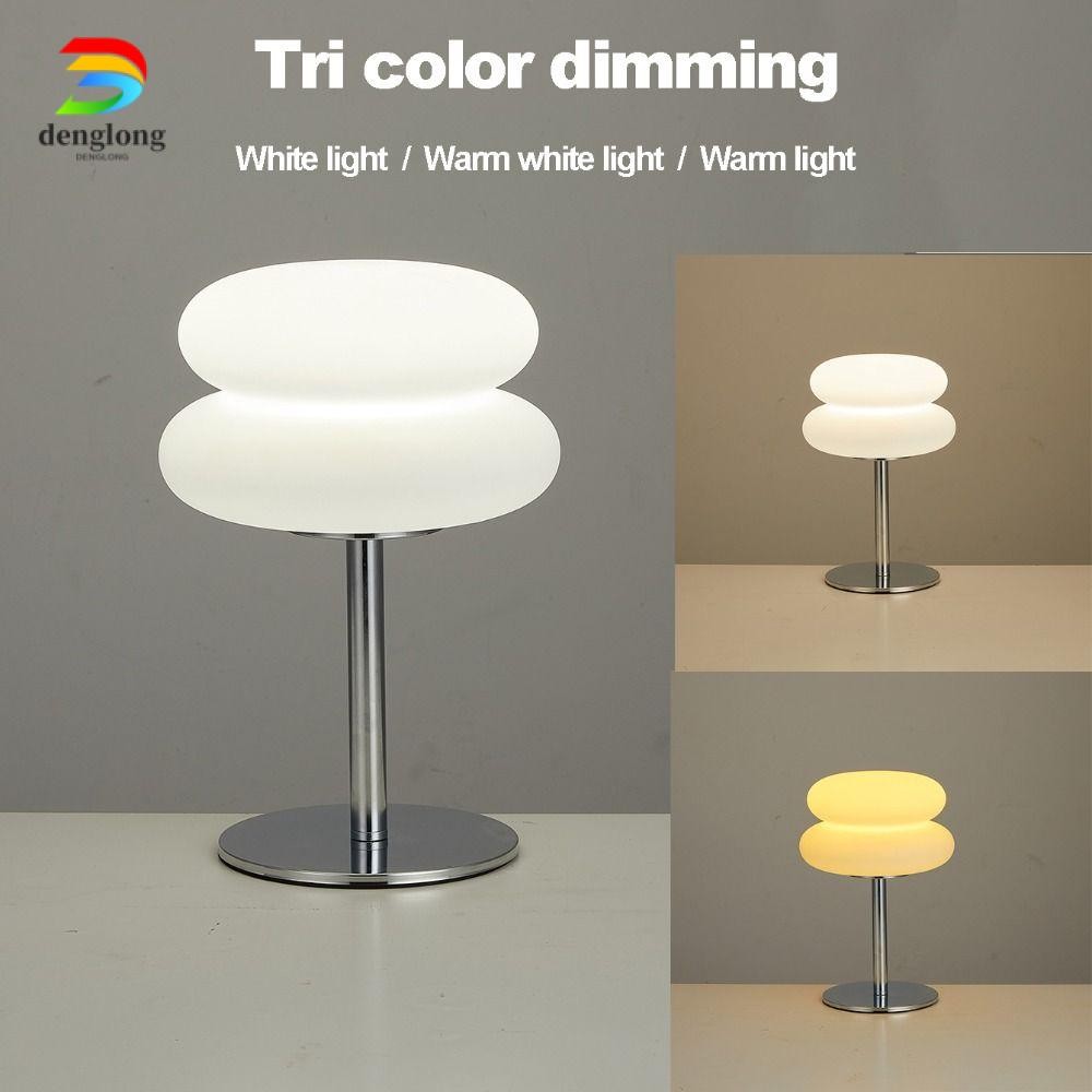 DENGLONG โคมไฟตั้งโต๊ะ, Tri Color Dimming USB Plug โคมไฟข้างเตียง ...