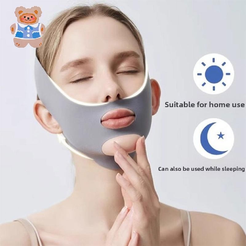 V-Lift Face Mask Double Chin Reducer ป้องกันการหย่อนคล้อย Sleep ...