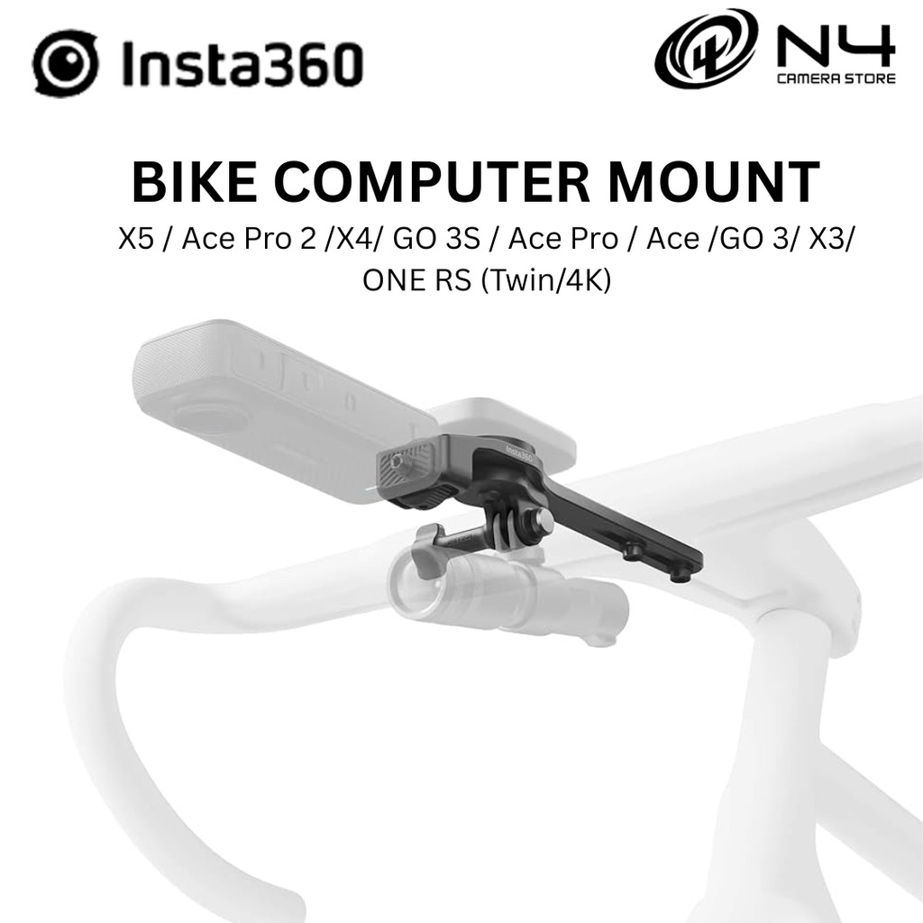 Insta360 Bike Computer Mount - X5 / Ace Pro 2 /X4/ GO 3S / Ace Pro / Ace /GO 3/ X3/ ONE RS TWIN ...