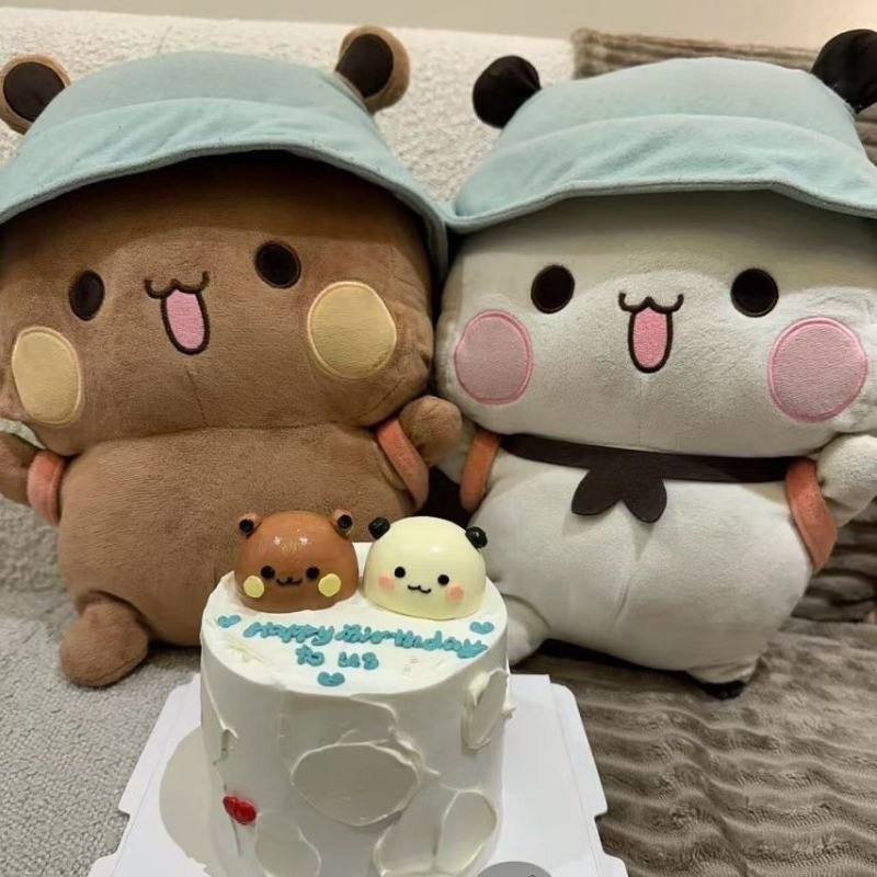 Bubu Dudu หมอนตุ๊กตา Yier Panda Bear ตุ๊กตาคู่น่ารักตุ๊กตาของเล่น ...
