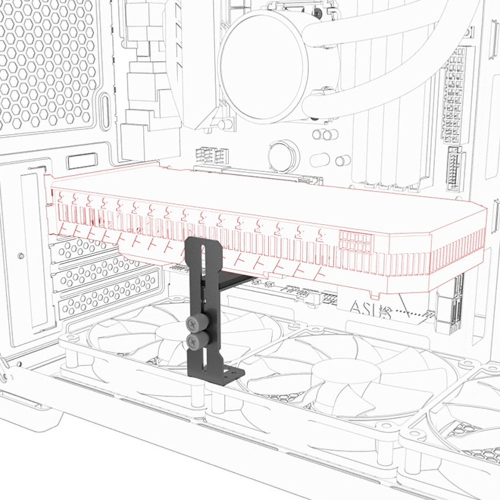 [explosion1.th] แชสซี 12 ซม. ตําแหน่งพัดลมวงเล็บการ์ดกราฟิกปรับได้สําหรับ RTX 4090 4080 | Shopee ...