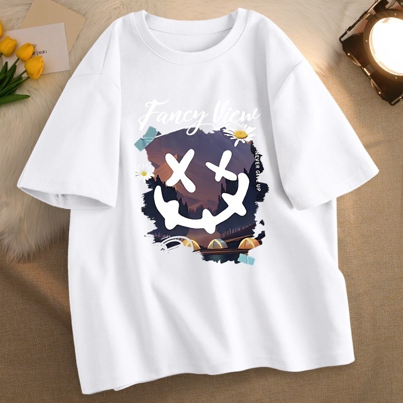 [พร้อมส่ง]D311（พร้อมส่งจากไทย）เสื้อยืดแขนสั้ง ผ้านุ่มใส่สบาย น่ารัก ...