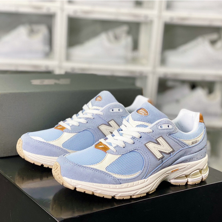 New Balance 2002r Cork pack สีฟ้าวิ่งจ๊อกกิ้งกีฬาแผ่นปูพื้น unisex ...