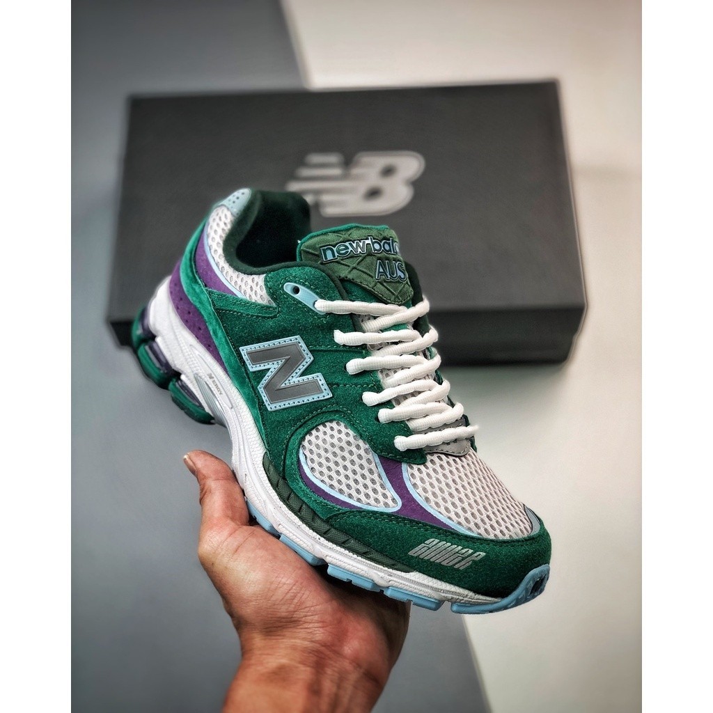 New Balance NB 2002r ผู้ชายผู้หญิง รองเท้าวิ่งสั้นสีขาวสีเขียว m2002rut ...