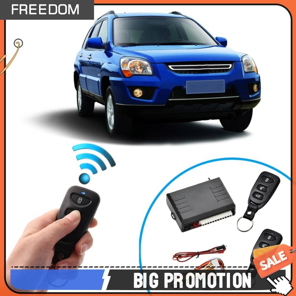 Auto Remote Central Kit 12V Car Door Lock 315MHz พร้อมไฟ LED ระบบเตือน ...