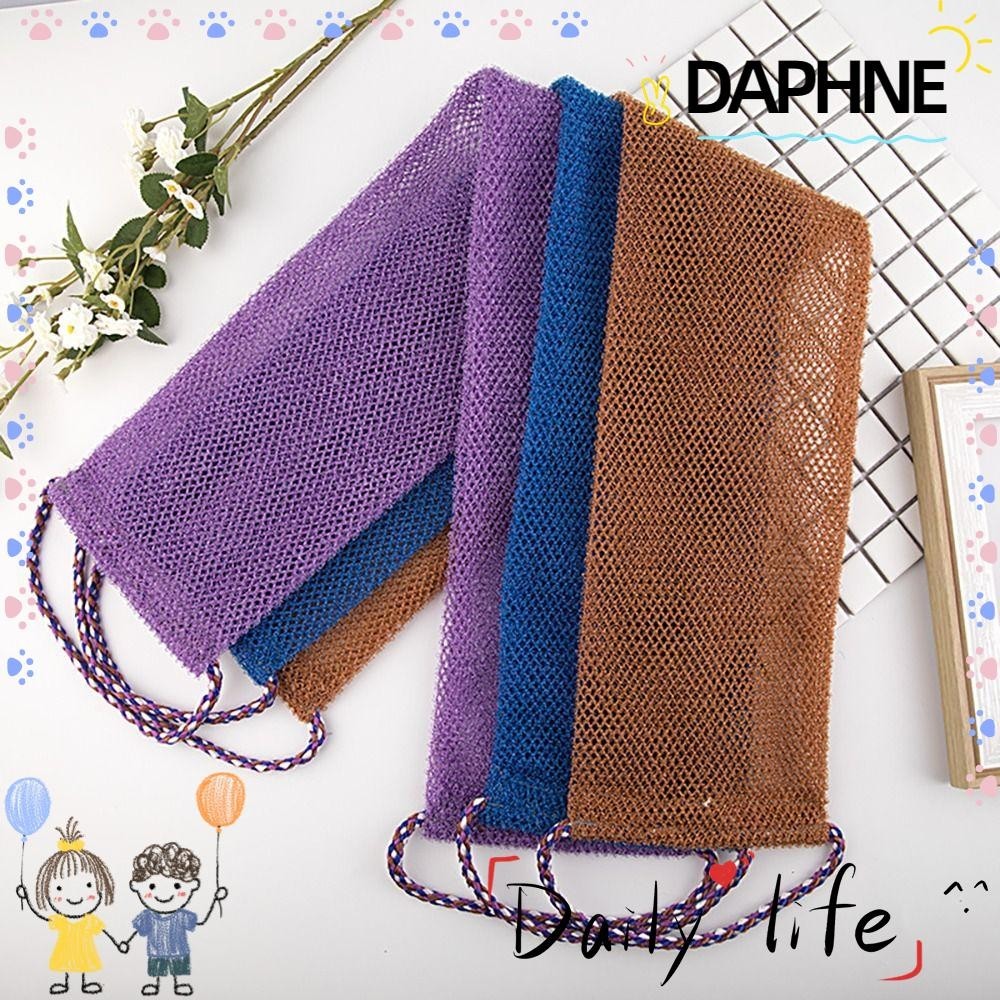 Daphne Exfoliating Bath Towel Body Cleaning เชือกทนทานขัดฝักบัวพร้อมสาย ...
