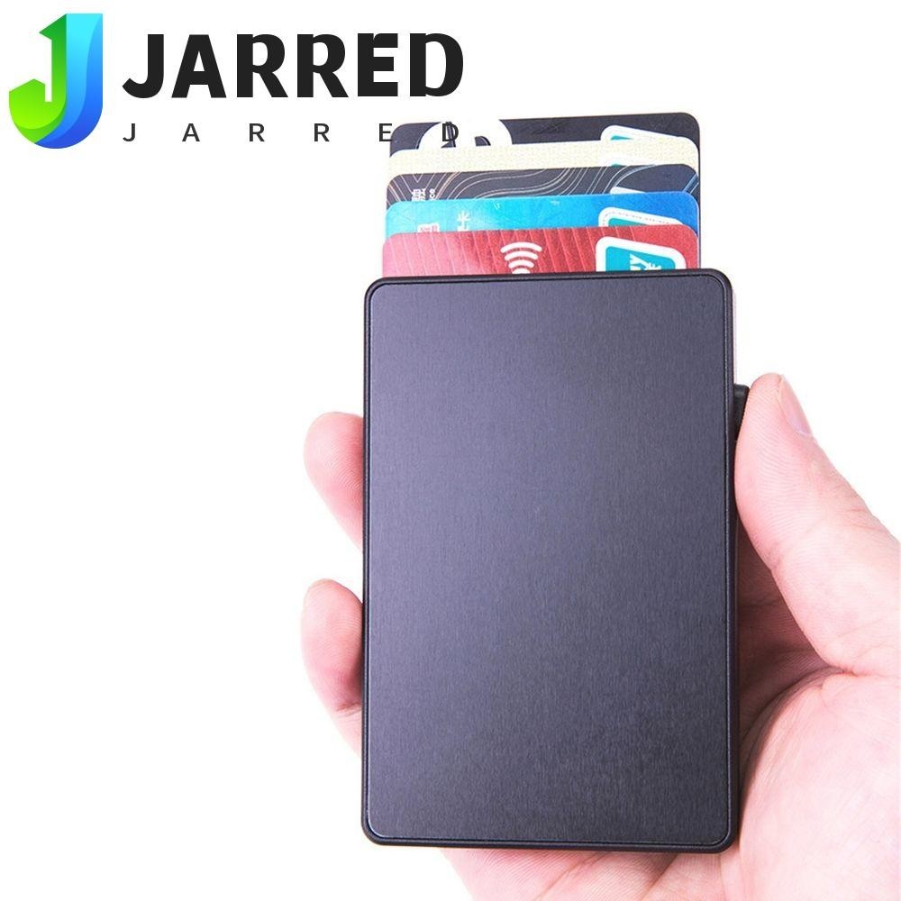 Jarred RFID Card Case อลูมิเนียมอัลลอยด์กล่องเก็บป้องกันการโจรกรรม RFID ...