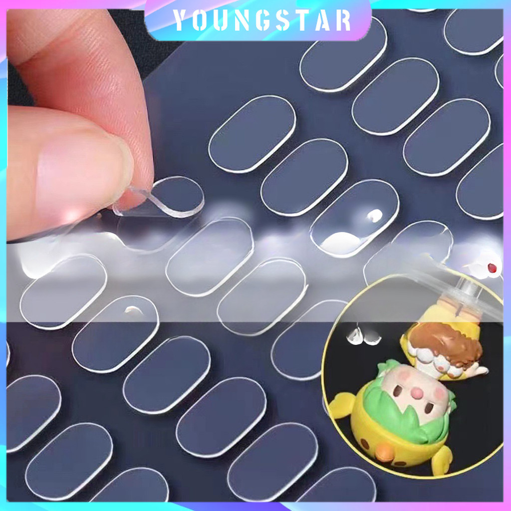 Fyg Clear Sticker Double Face Glue Model Stick Peel Out Non-Stain Tight ...