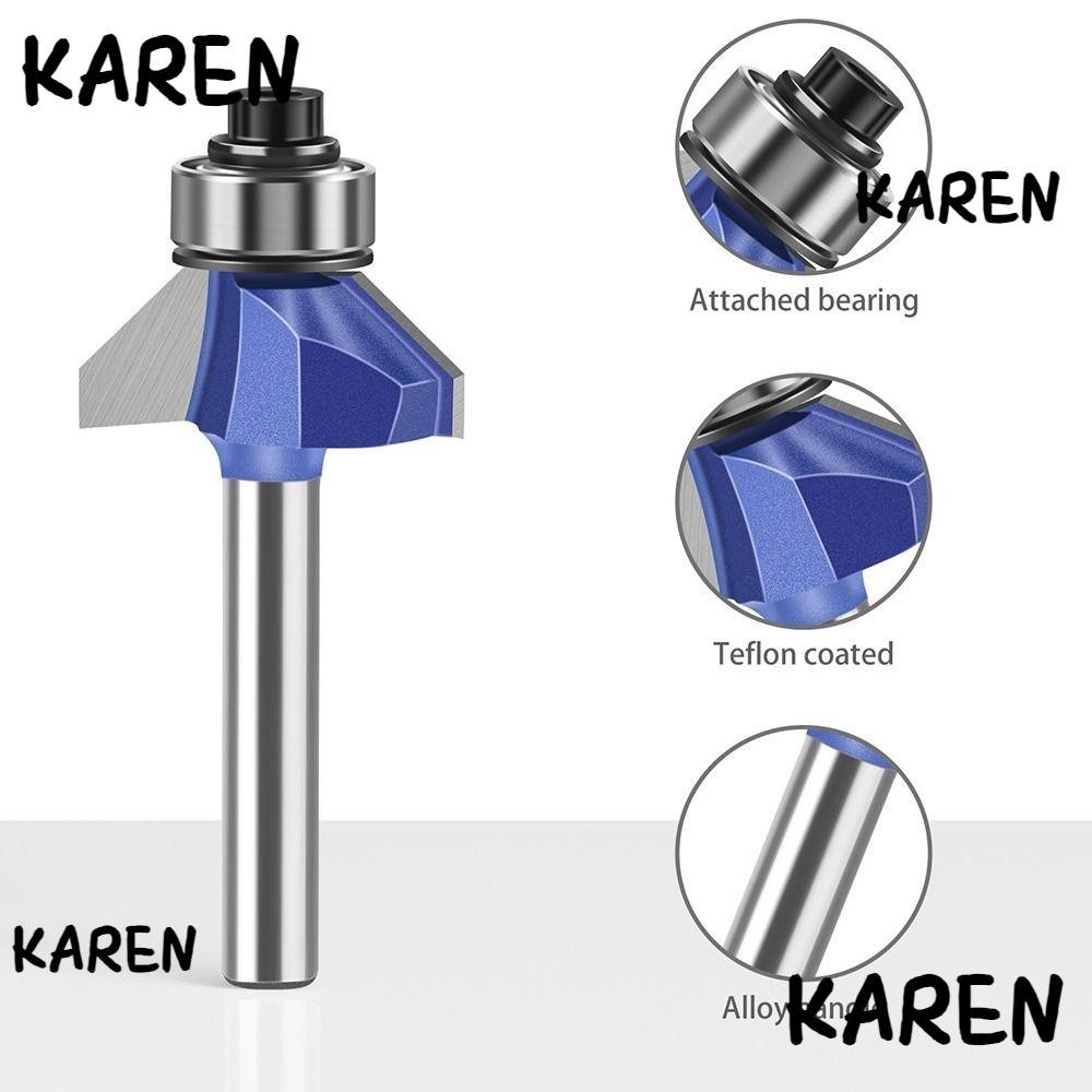 Karen Chamfer Router Bit, อุตสาหกรรมทังสเตนคาร์ไบด์ Bevel Edge Trim ...