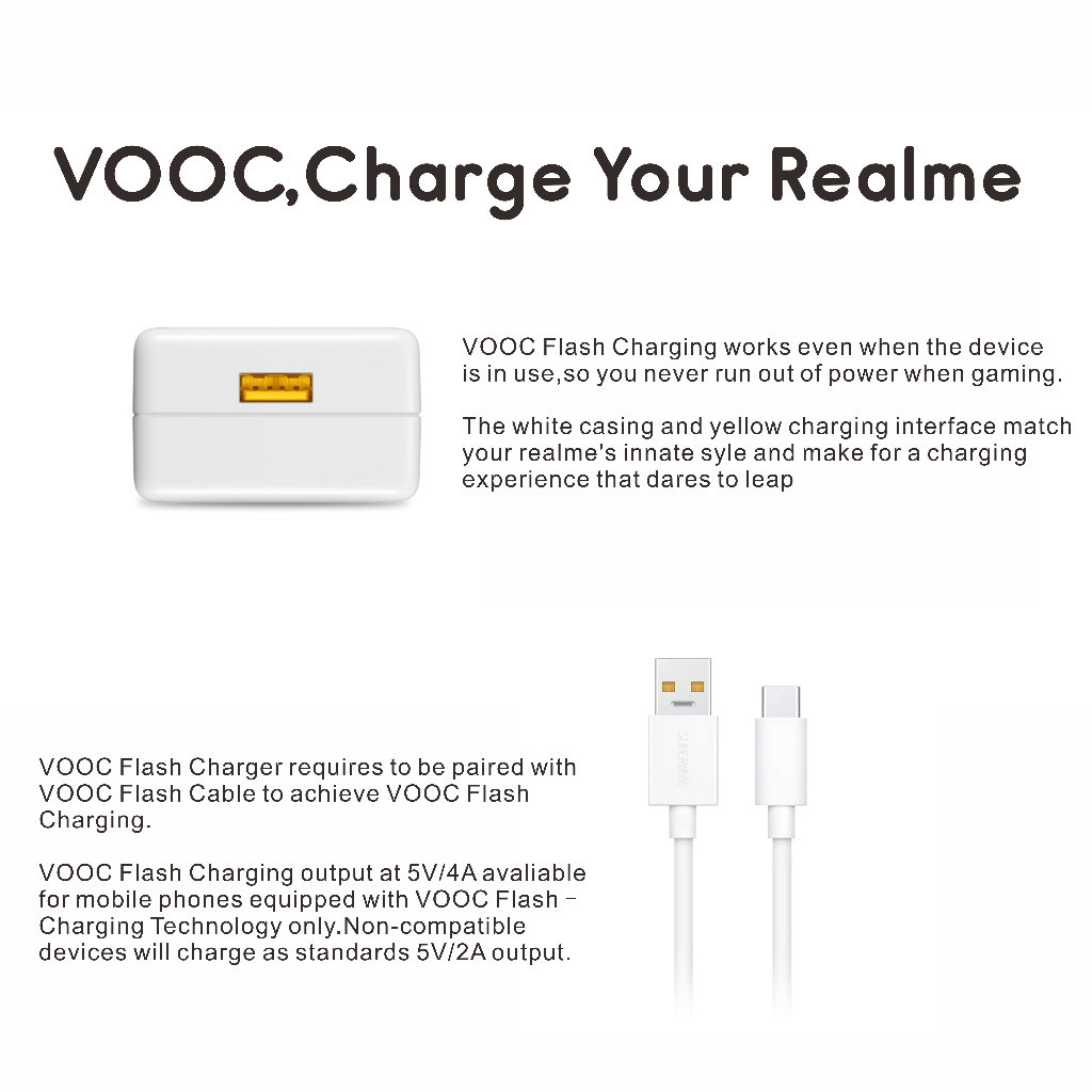 ชุดชาร์จ OPPO SUPER VOOC สายชาร์จ Type-C USB / สายชาร์จ Micro USB + หัว ...