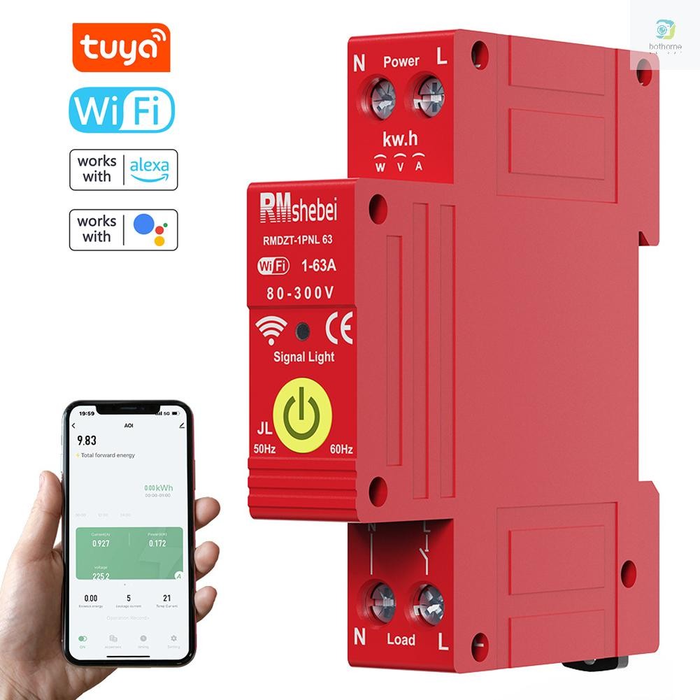 Tuya WiFi อัจฉริยะ Circuit Breaker 1P Reclosing จับเวลา Din-rail ...