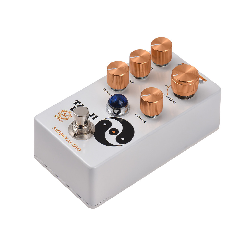 ใหม่MOSKYAUDIO Tai JI DRIVE กีตาร์ Overdrive Effects เหยียบ Volume/Tone/Gain/Voice/4-Mode Knob ...