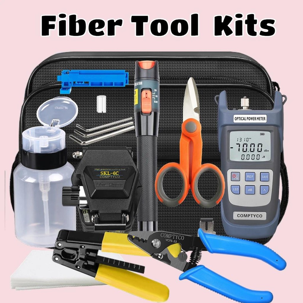 Ftth Fiber Optic tool Kit 10 MW Fiber Optic Power Meter FC-6S/SKL-6C ...