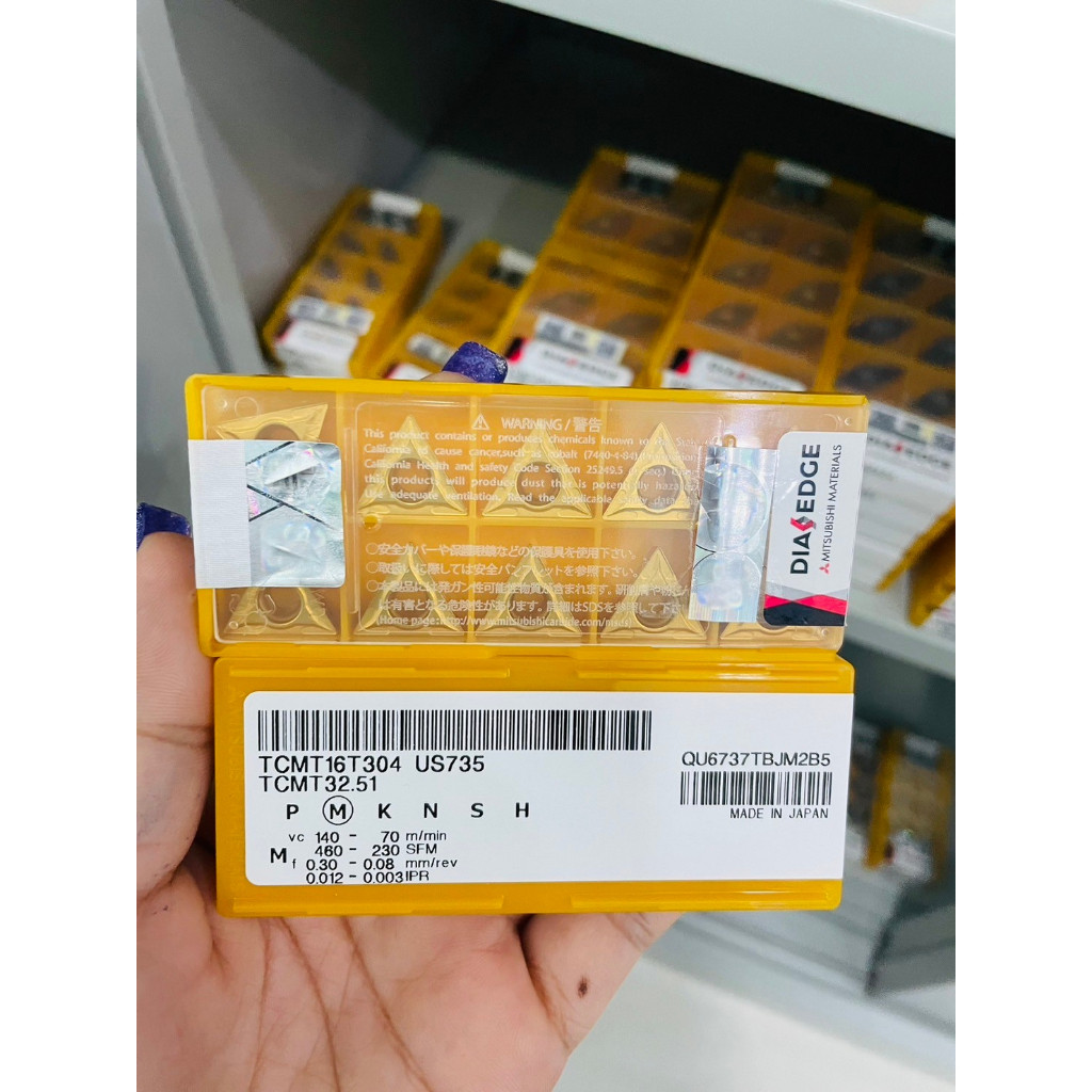 เม็ดมีด Inserts Mitsubishi TCMT16 เม็ดหน้าเดียว | Shopee Thailand